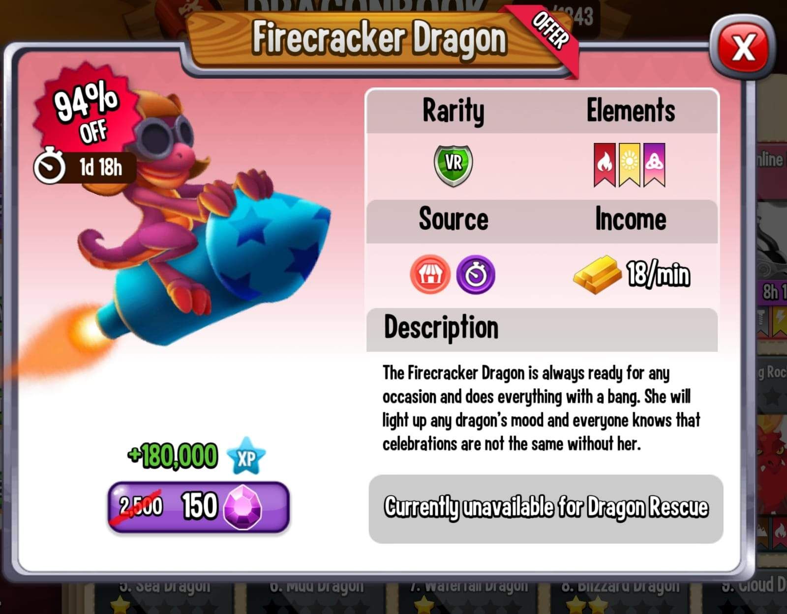 FIRECRACKER DRAGON QUEST [not a bug] | Socialpoint Forums